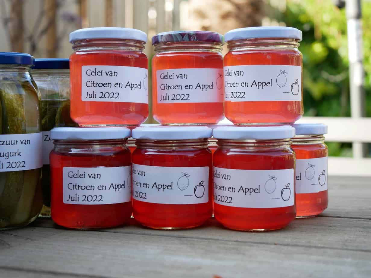 Citroengelei met appel - Diana's mooie moestuin